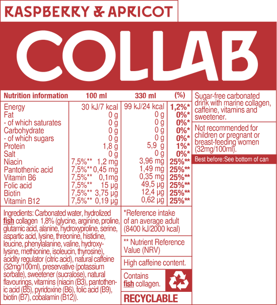 Collab Raspberry & Apricot (330ml) - (Non-alcoholic) – Topiceland
